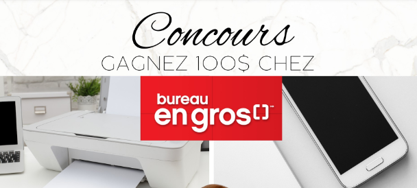 Une carte cadeau Bureau en gros de 100$ à remporter ! - Quebec Rabais ... Une carte cadeau Bureau en gros de 100$ à remporter ! - Quebec Rabais ...