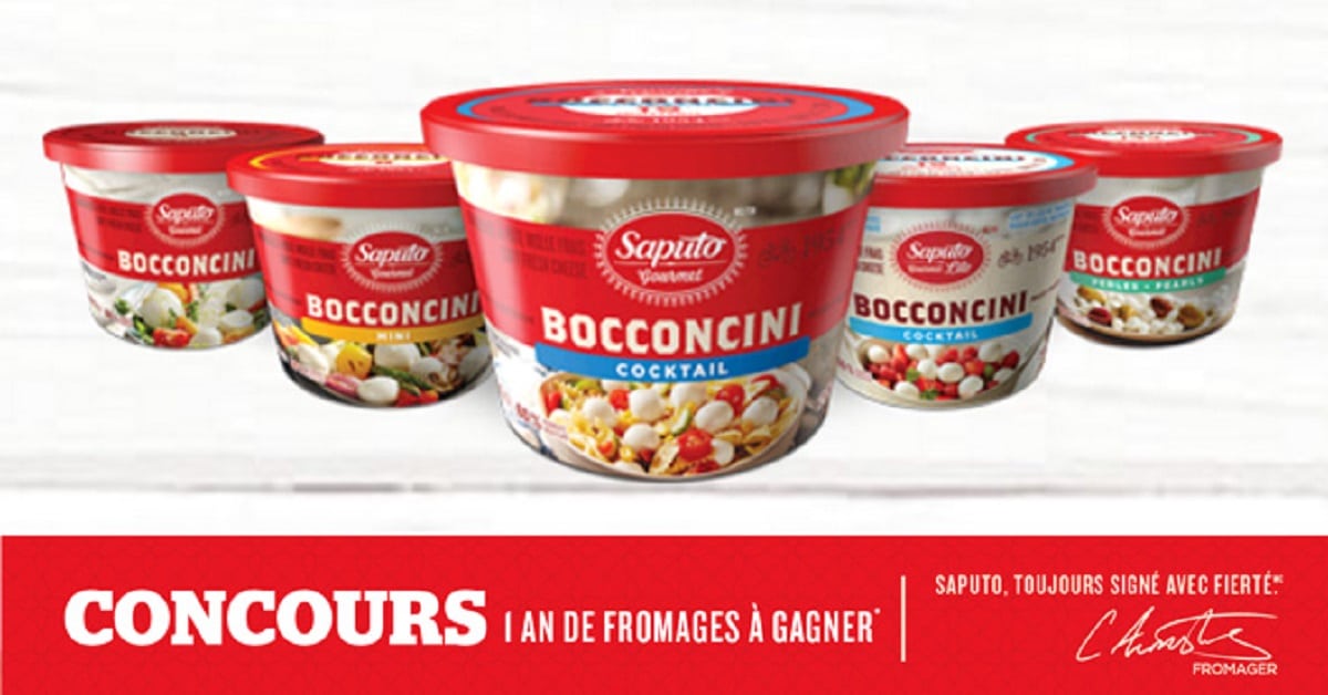 A gagner : 1 panier de fromages Saputo de 500$ - Quebec Rabais Gratuits