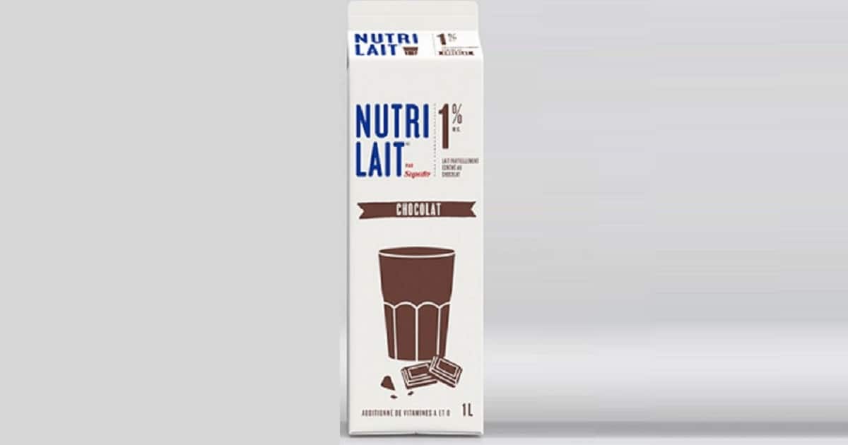 Lait au chocolat Nutrilait (1 L) à 99¢ seulement
