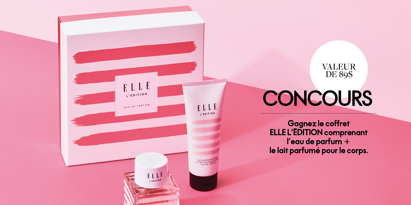 Un coffret de parfum ELLE édition (89$) à gagner