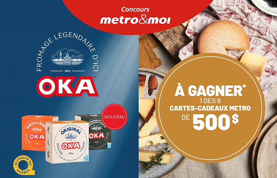 Remportez l'un des cartes cadeaux Metro de 500$ ! - Quebec Rabais Gratuits