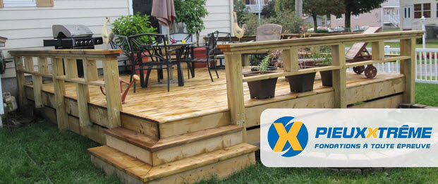 Un patio-terrasse de 12×12 pieds en bois traité à gagner ! - Quebec ...