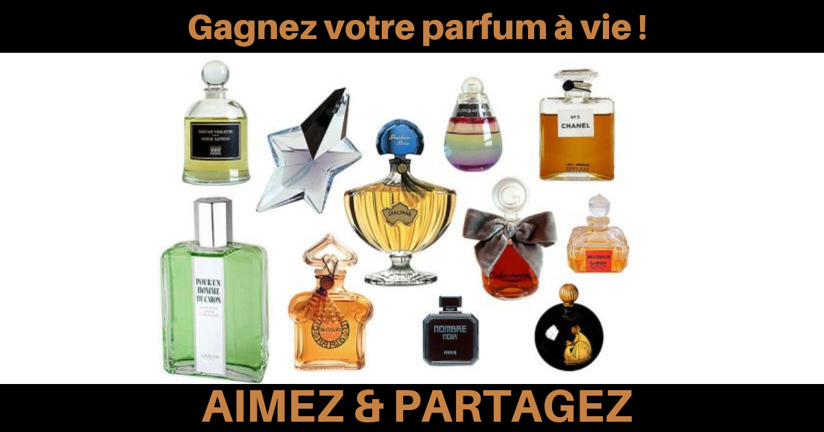 Gagnez votre parfum à vie ! - Quebec Rabais Gratuits