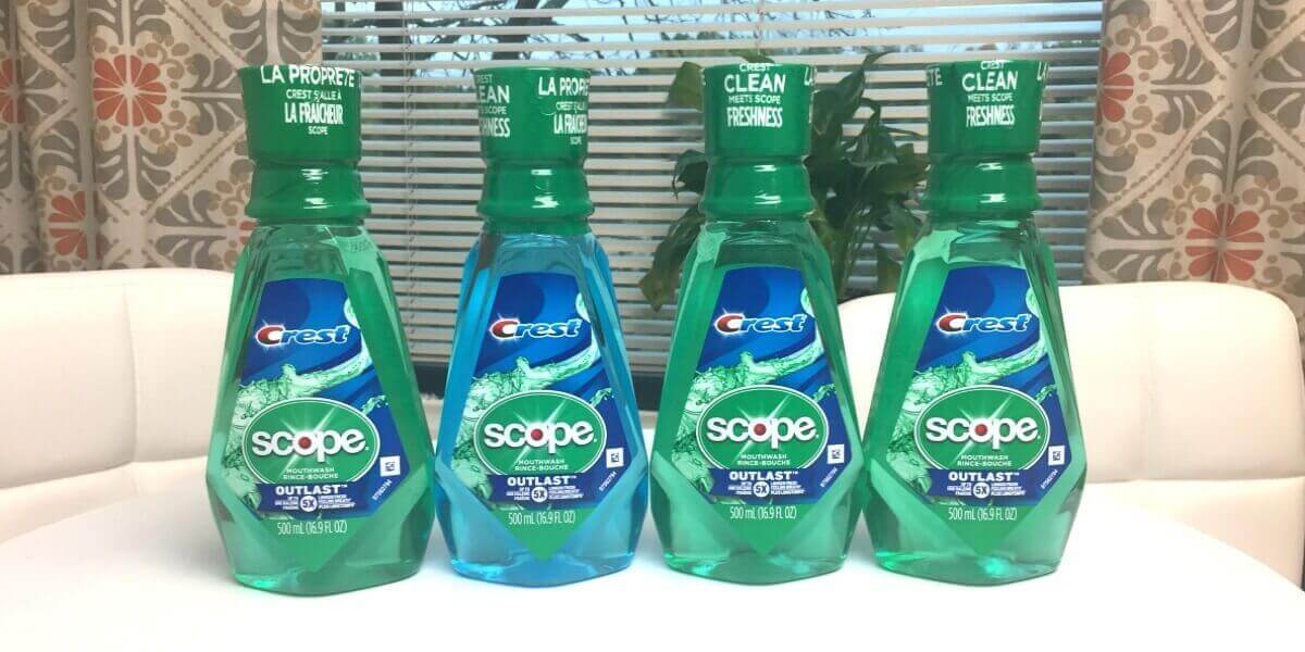 Bouteilles de rince-bouche Crest Scope à 0.99$ seulement ! - Quebec ...
